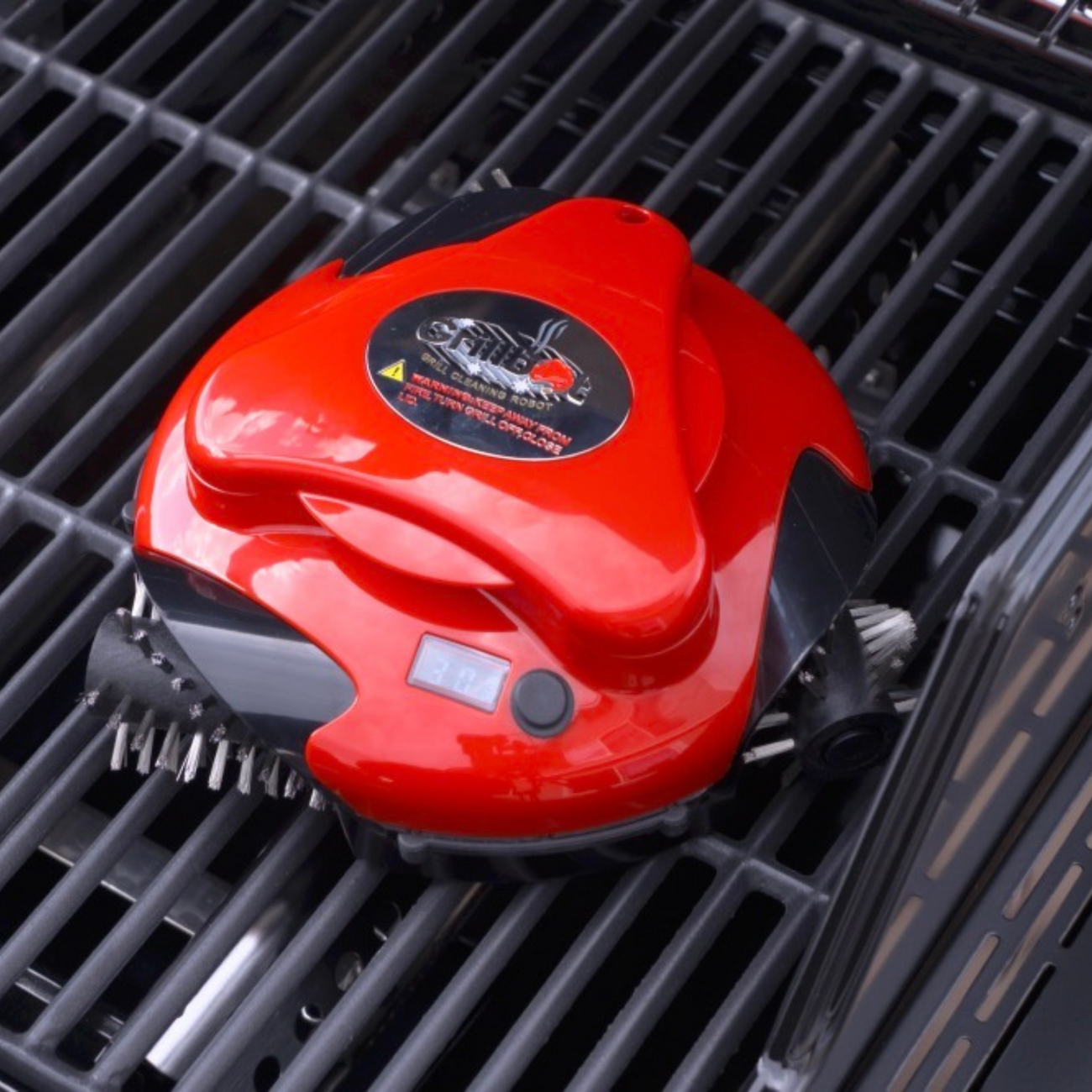 Grillbot Red | Automatic Grill Cleaning Robot | Grilling Gifts for Men