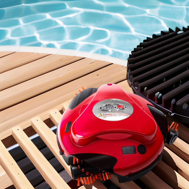 Grillbot Red | Automatic Grill Cleaning Robot | Grilling Gifts for Men