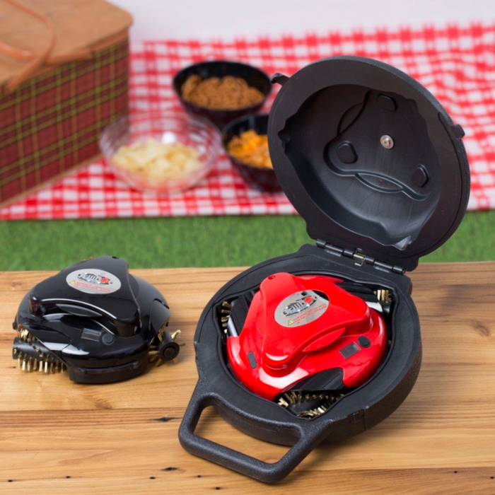 Black Grillbot BBQ Grill Bundle - Automatic Grill Cleaner