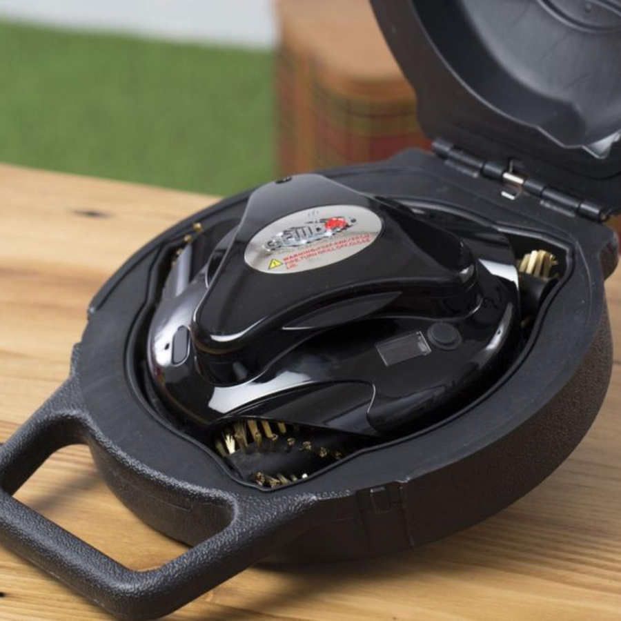 Black Grillbot BBQ Grill Bundle - Automatic Grill Cleaner